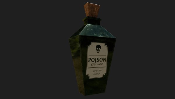modelo 3d Botella de veneno verde - Low Poly - TurboSquid 2235356
