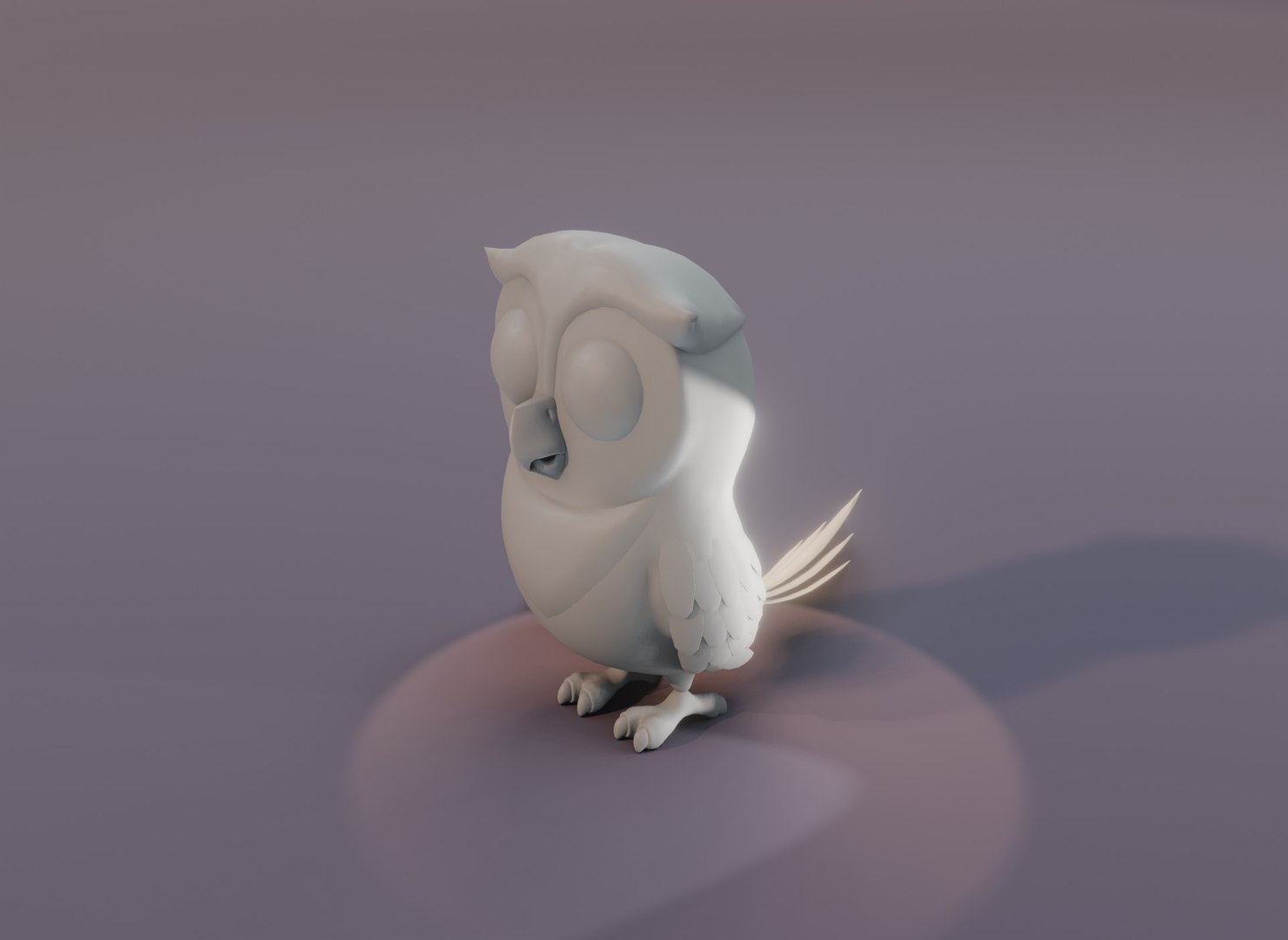 3D Cartoon Owl Rigged Base Mesh 3D Model Model - TurboSquid 1776404