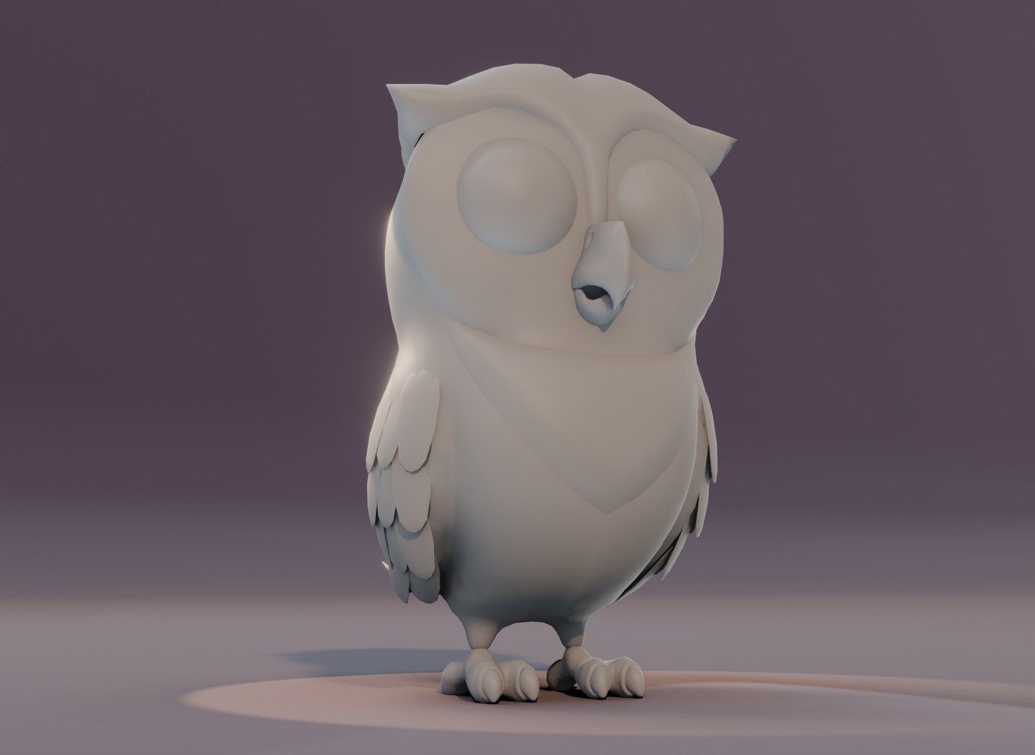 3D Cartoon Owl Rigged Base Mesh 3D Model Model - TurboSquid 1776404