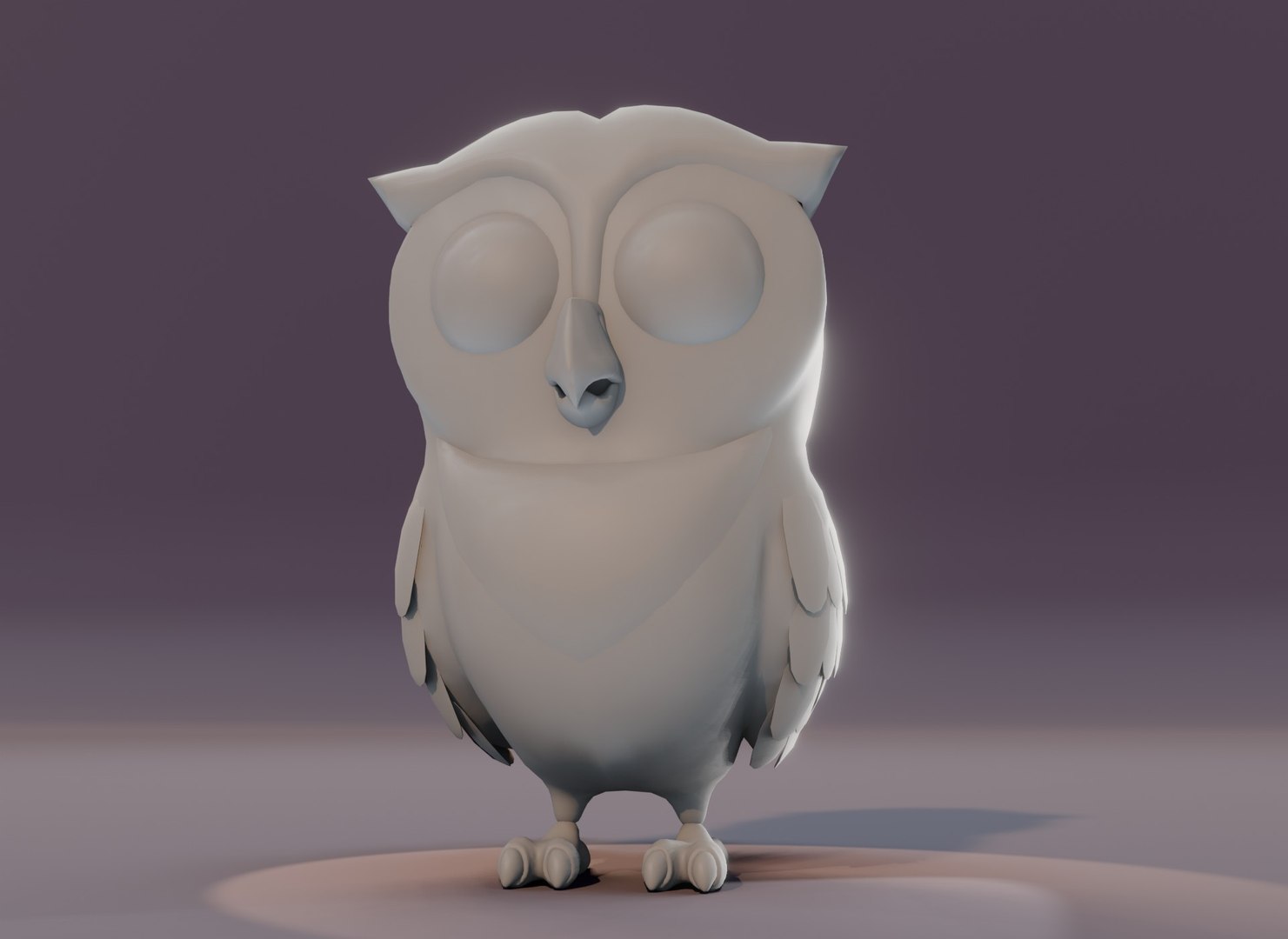 3D Cartoon Owl Rigged Base Mesh 3D Model Model - TurboSquid 1776404