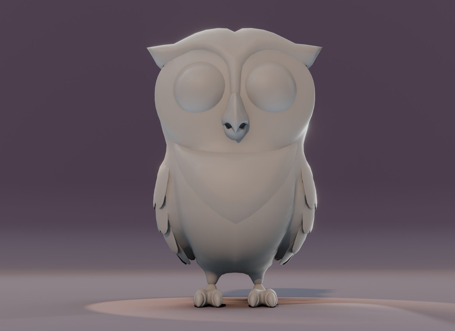 3D Cartoon Owl Rigged Base Mesh 3D Model Model - TurboSquid 1776404