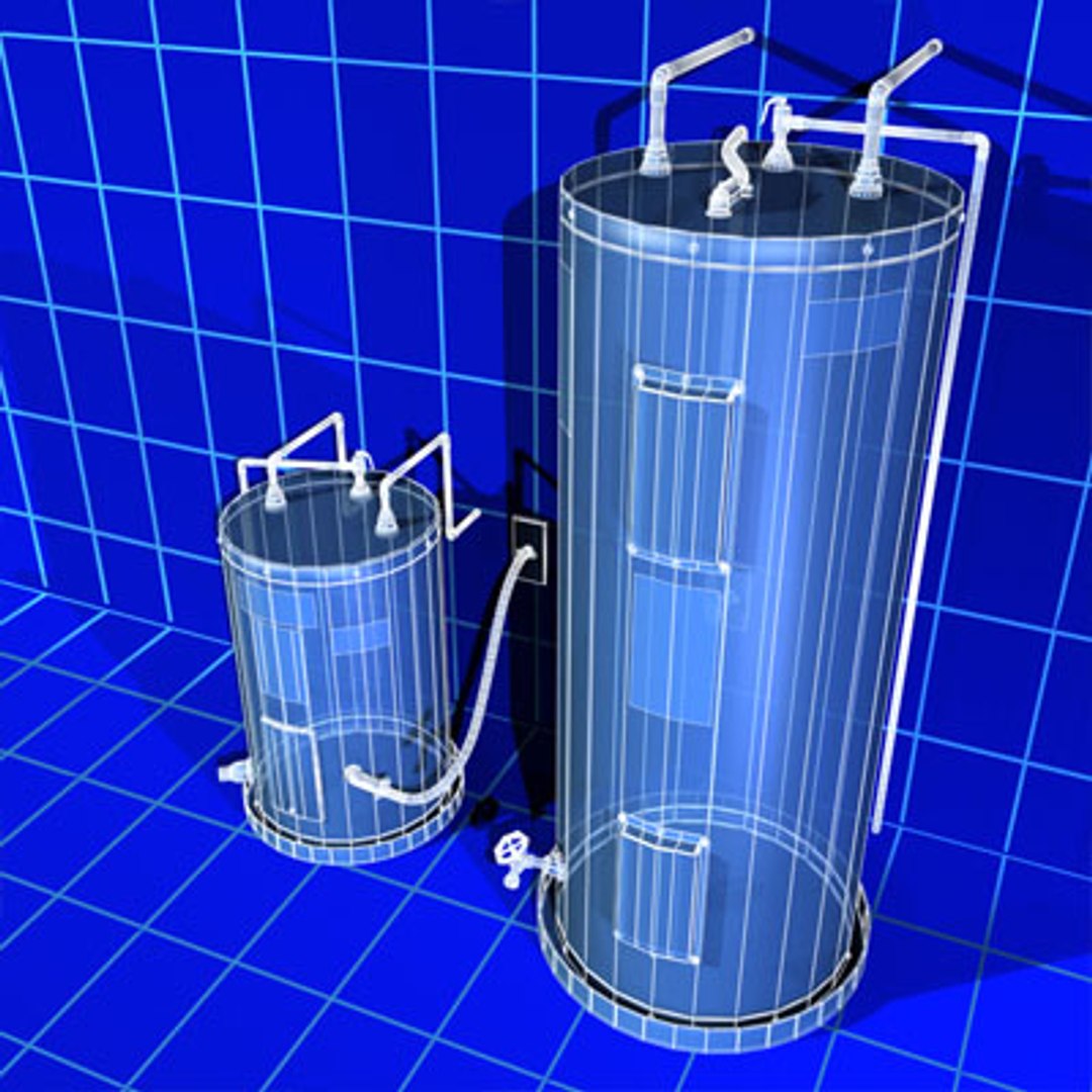 3d Hot Water Heaters 01 Model