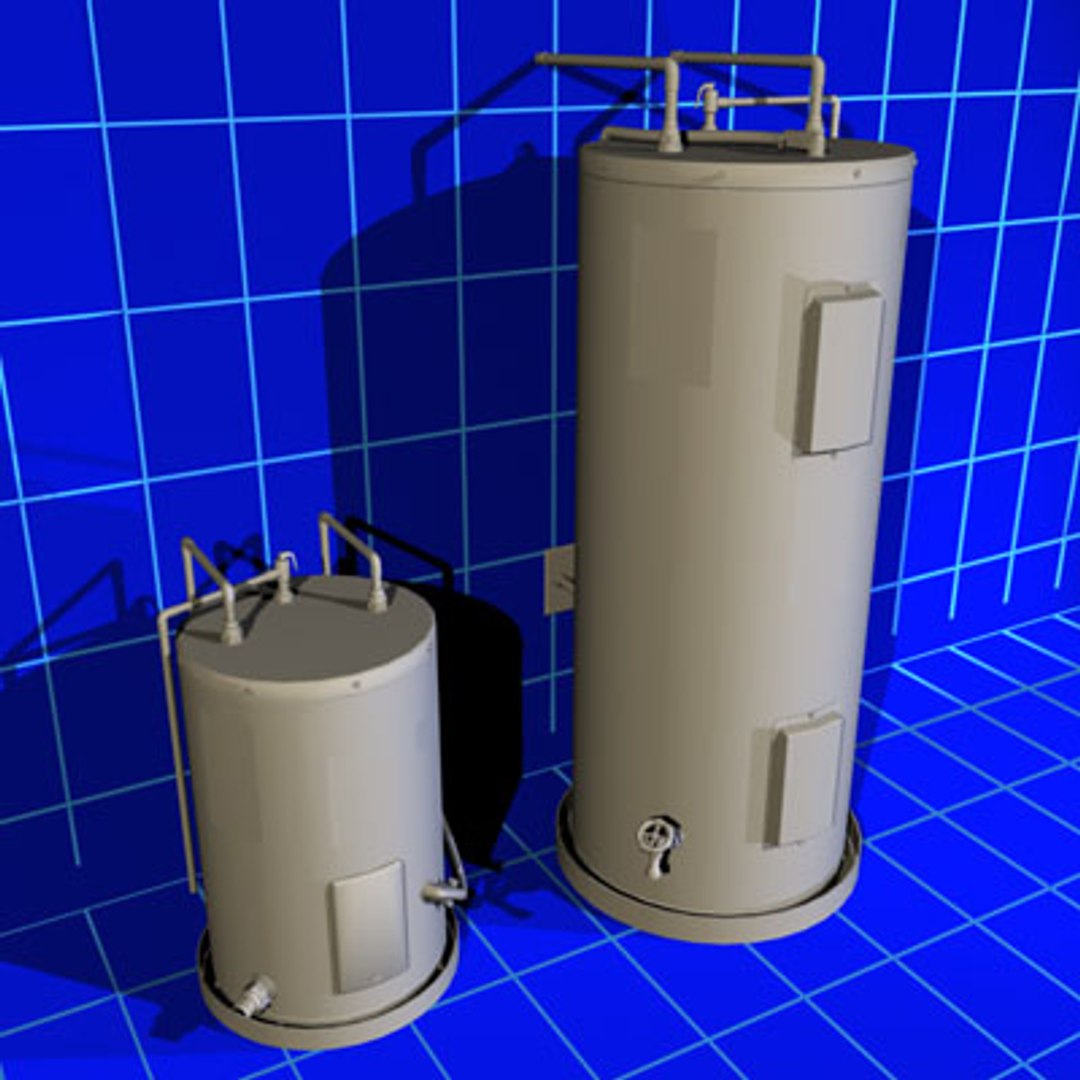 3d Hot Water Heaters 01 Model