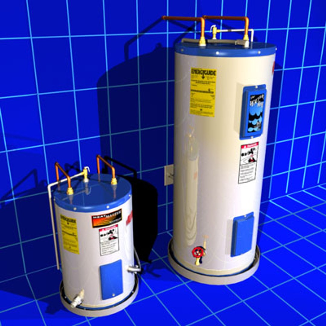 3d Hot Water Heaters 01 Model