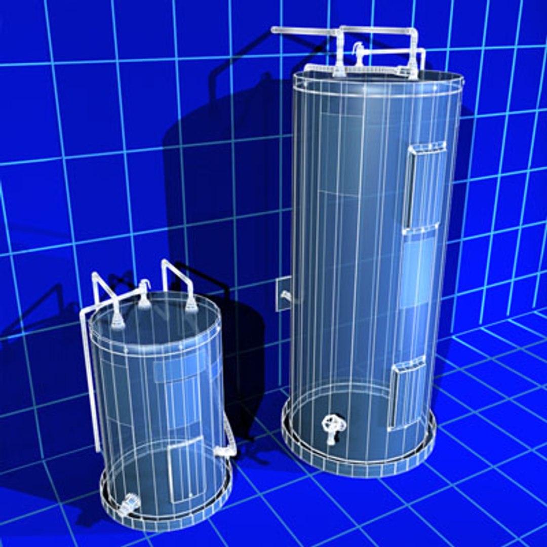 3d Hot Water Heaters 01 Model
