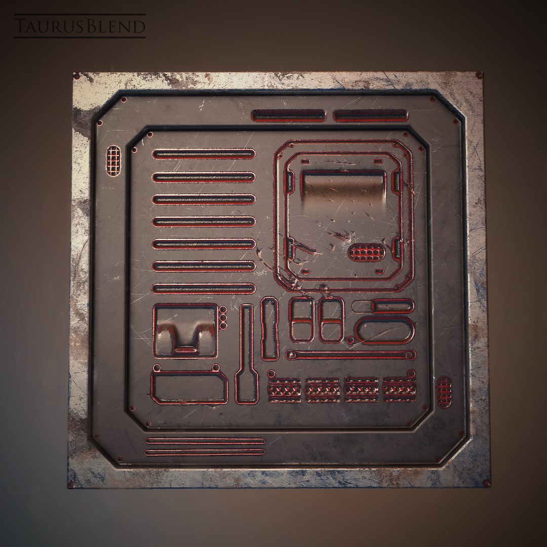 3d Futuristic Steel Crate