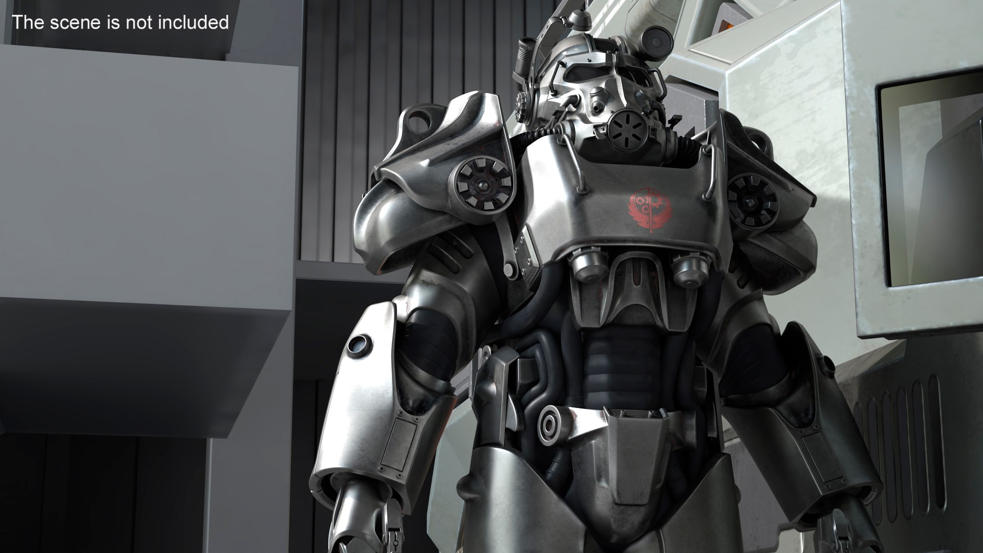 Fallout Power Armor T 60 With Rifle 3D Model - TurboSquid 2252130