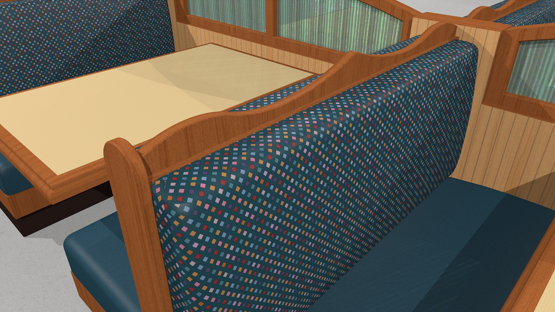 Restaurant Booths And Tables 3D - TurboSquid 2254334