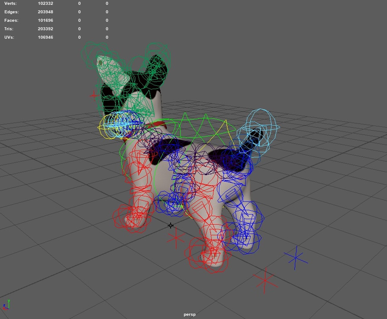 Dog Cartoon Rigged model - TurboSquid 1745521