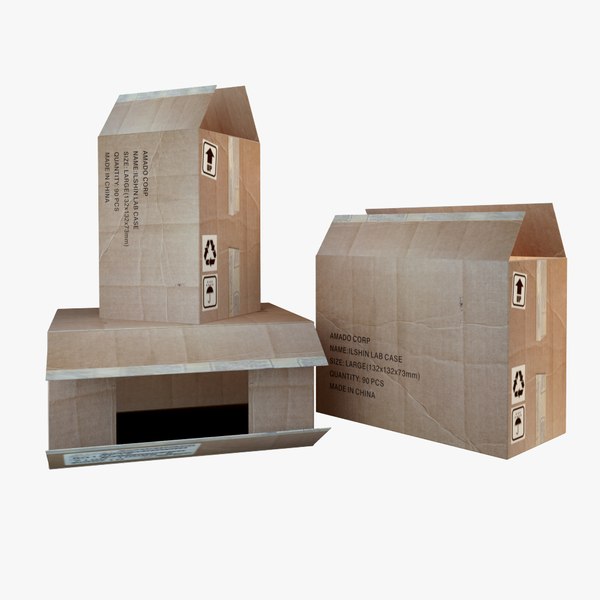 3d model box board carton