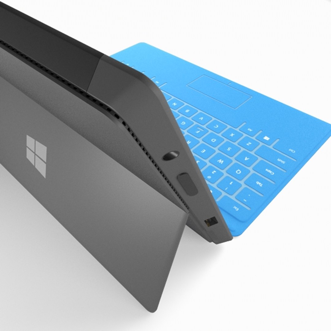 microsoft surface pro touch 3d model