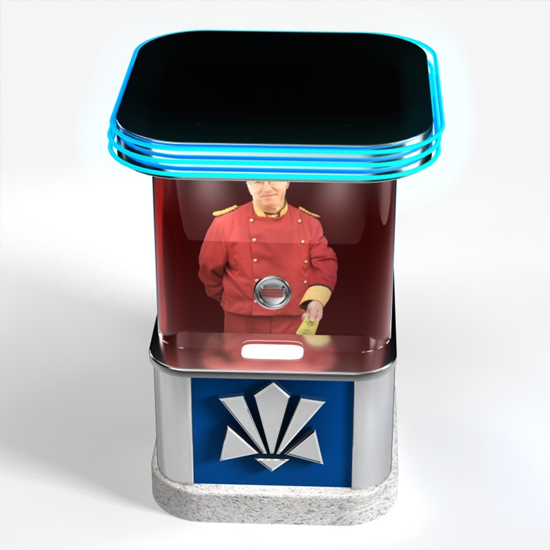 3d C4d Ticket Booth