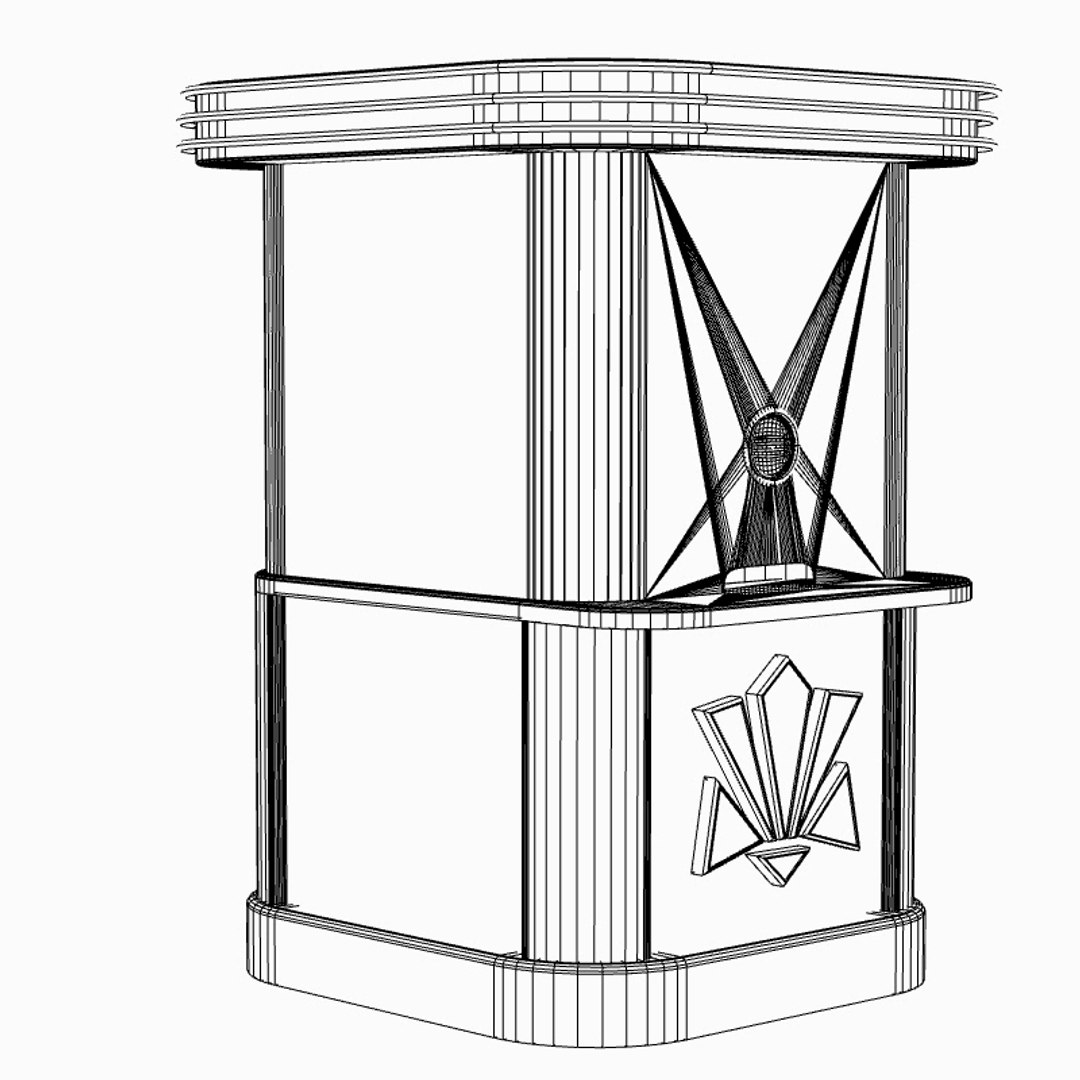 3d C4d Ticket Booth
