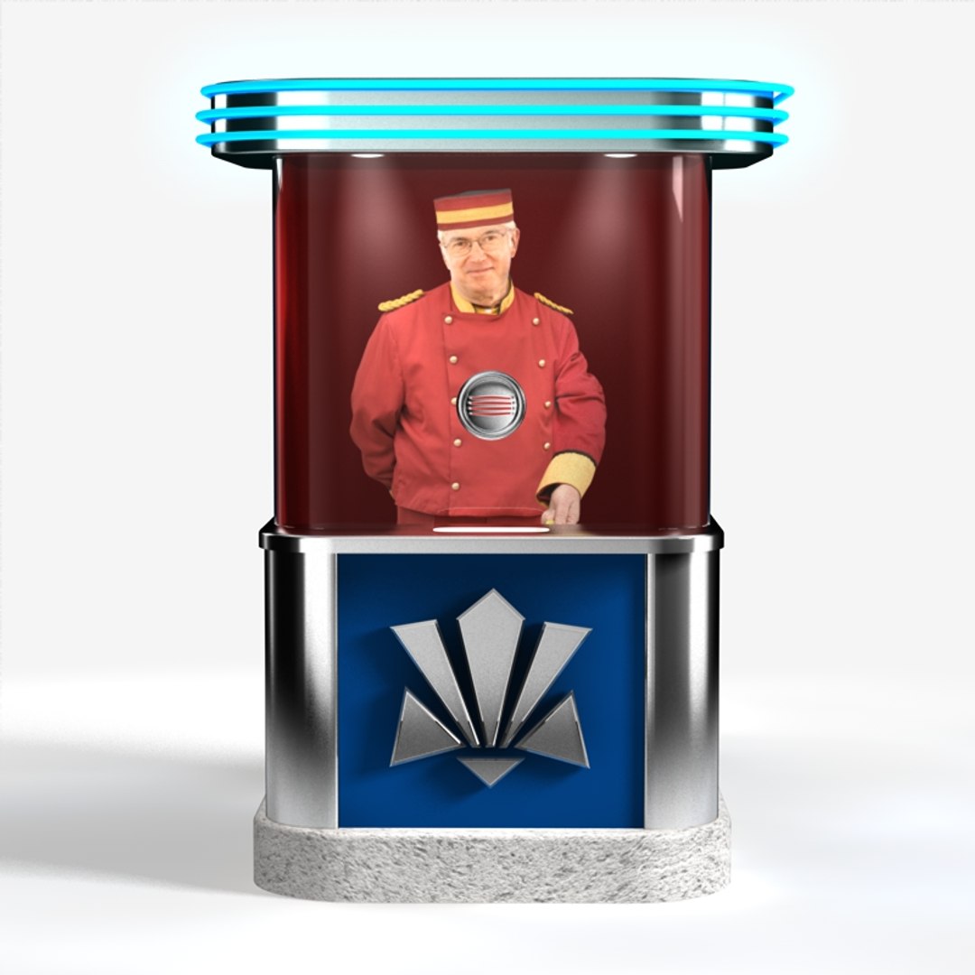 3d C4d Ticket Booth