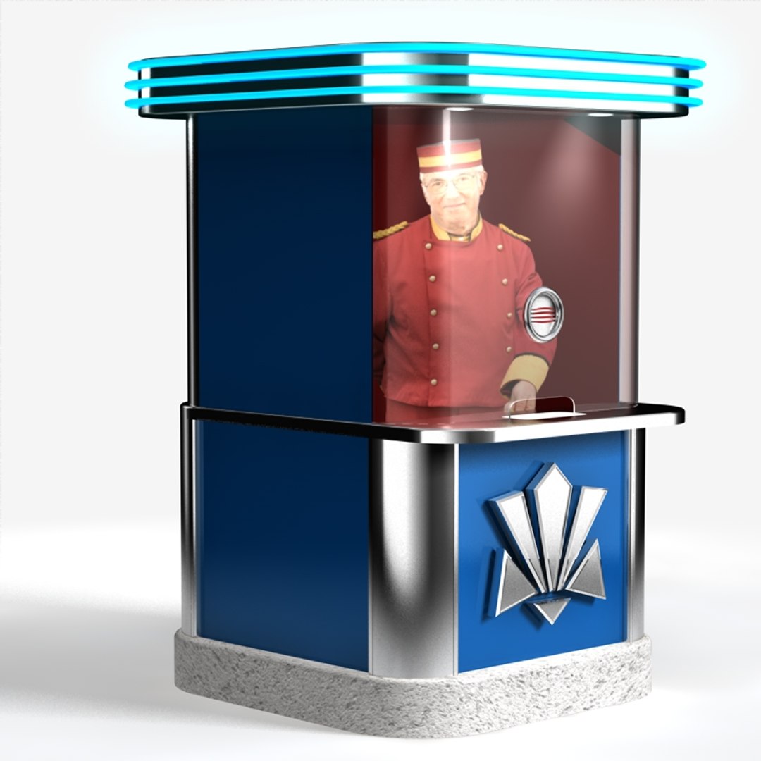 3d C4d Ticket Booth