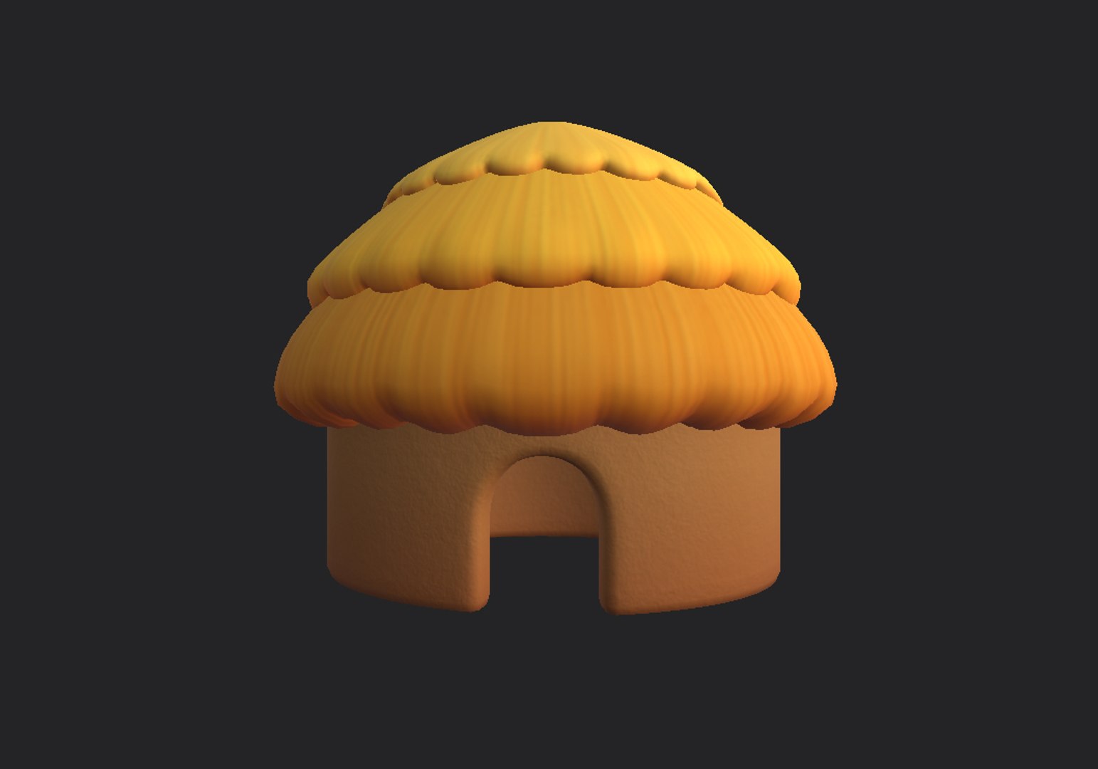 3D Cartoon Hut - TurboSquid 1518308