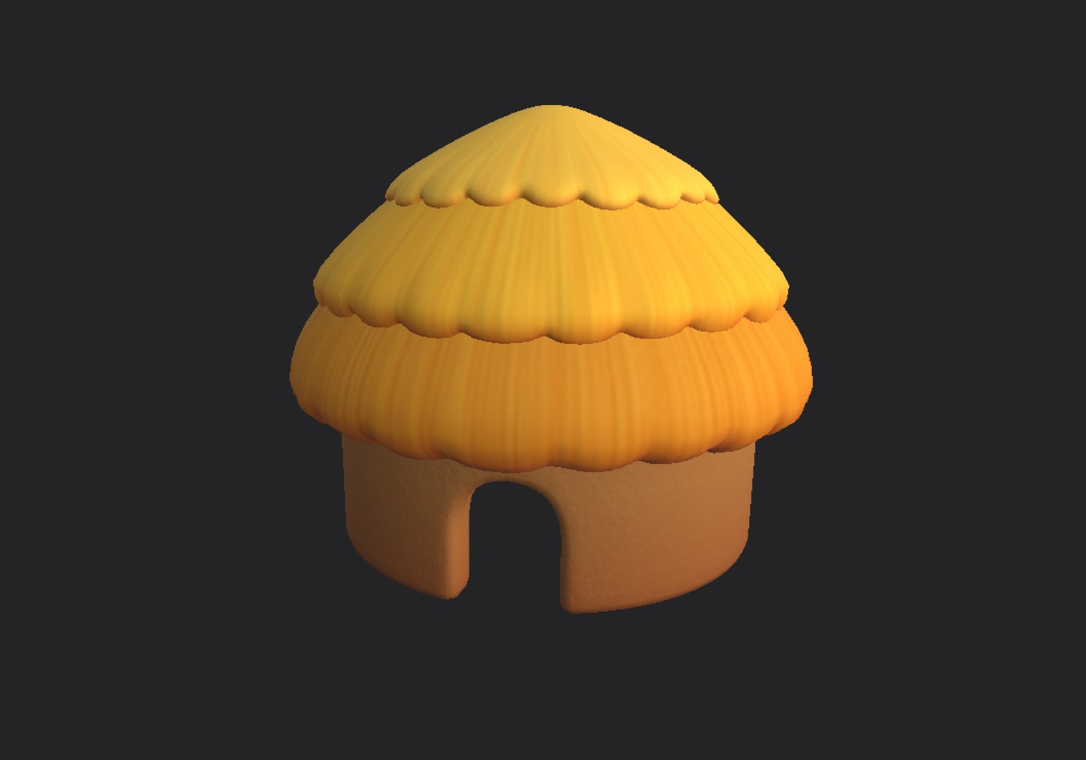 3D Cartoon Hut - TurboSquid 1518308