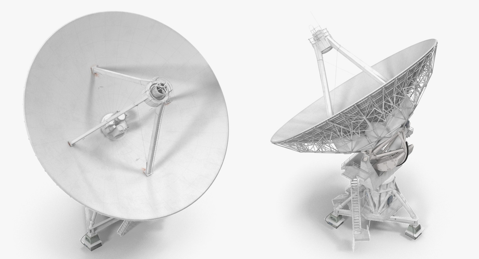 Big Satellite Antenna Rotate 3D Model - TurboSquid 1501624