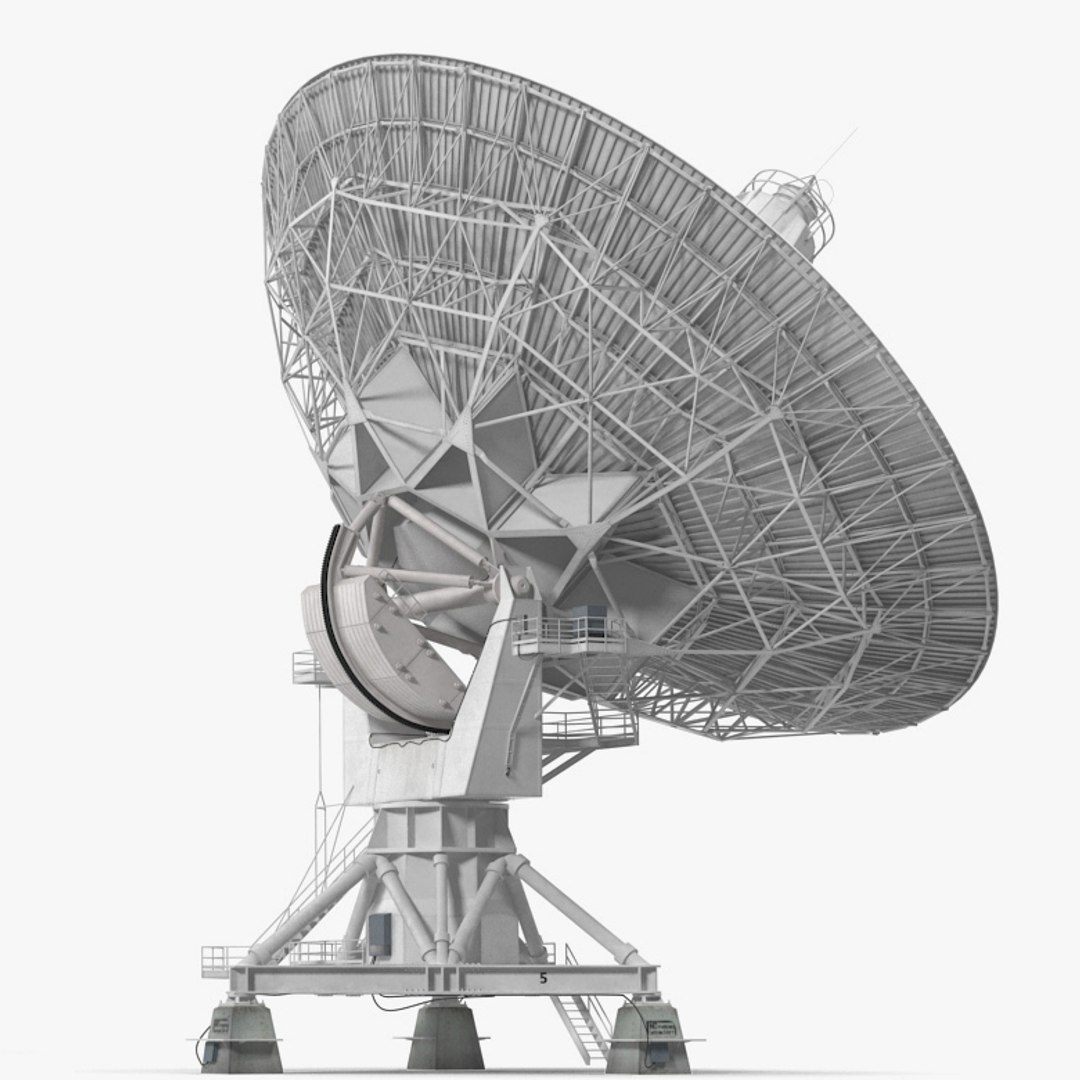 Big satellite antenna rotate 3D model - TurboSquid 1501624