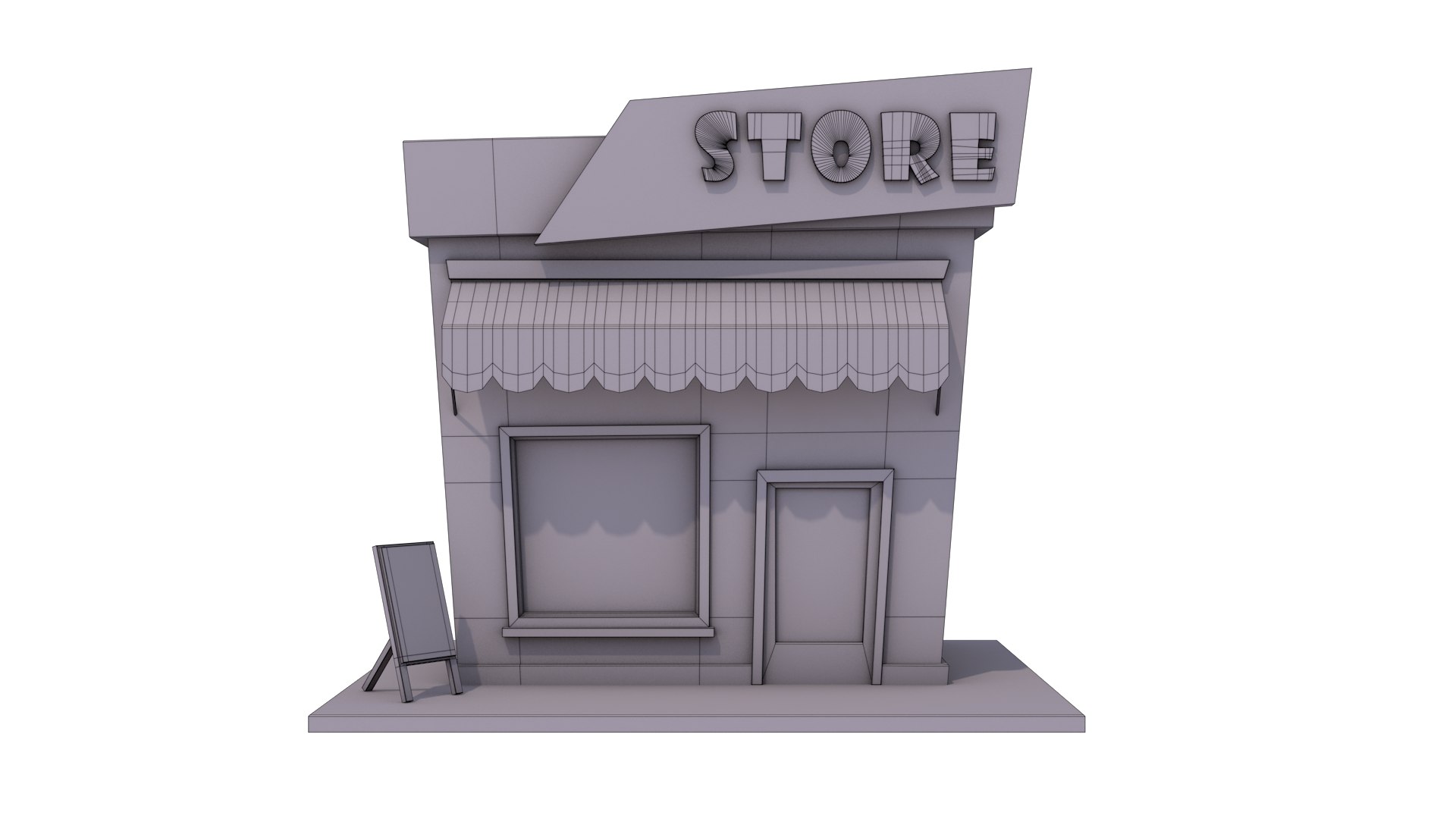 Cartoon Shop 3D - TurboSquid 1560369