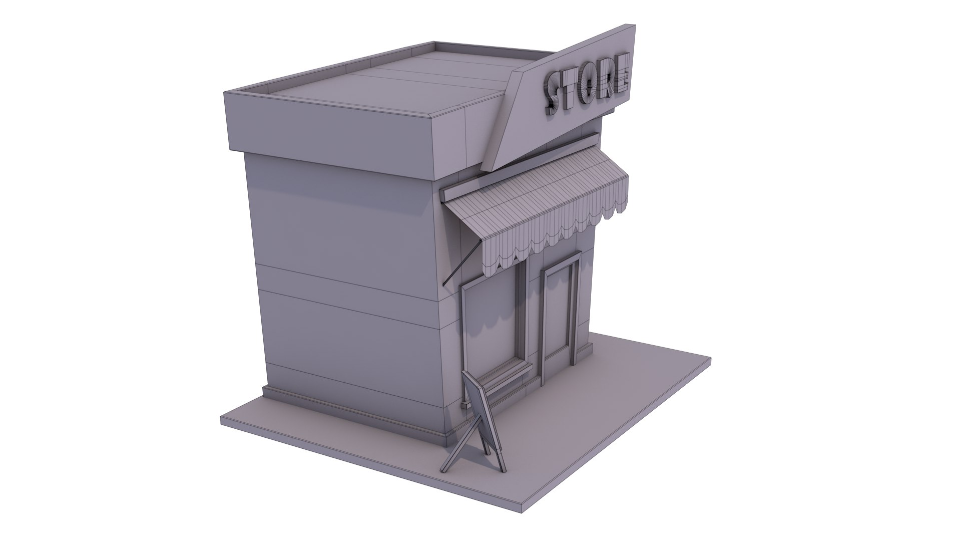 Cartoon Shop 3D - TurboSquid 1560369