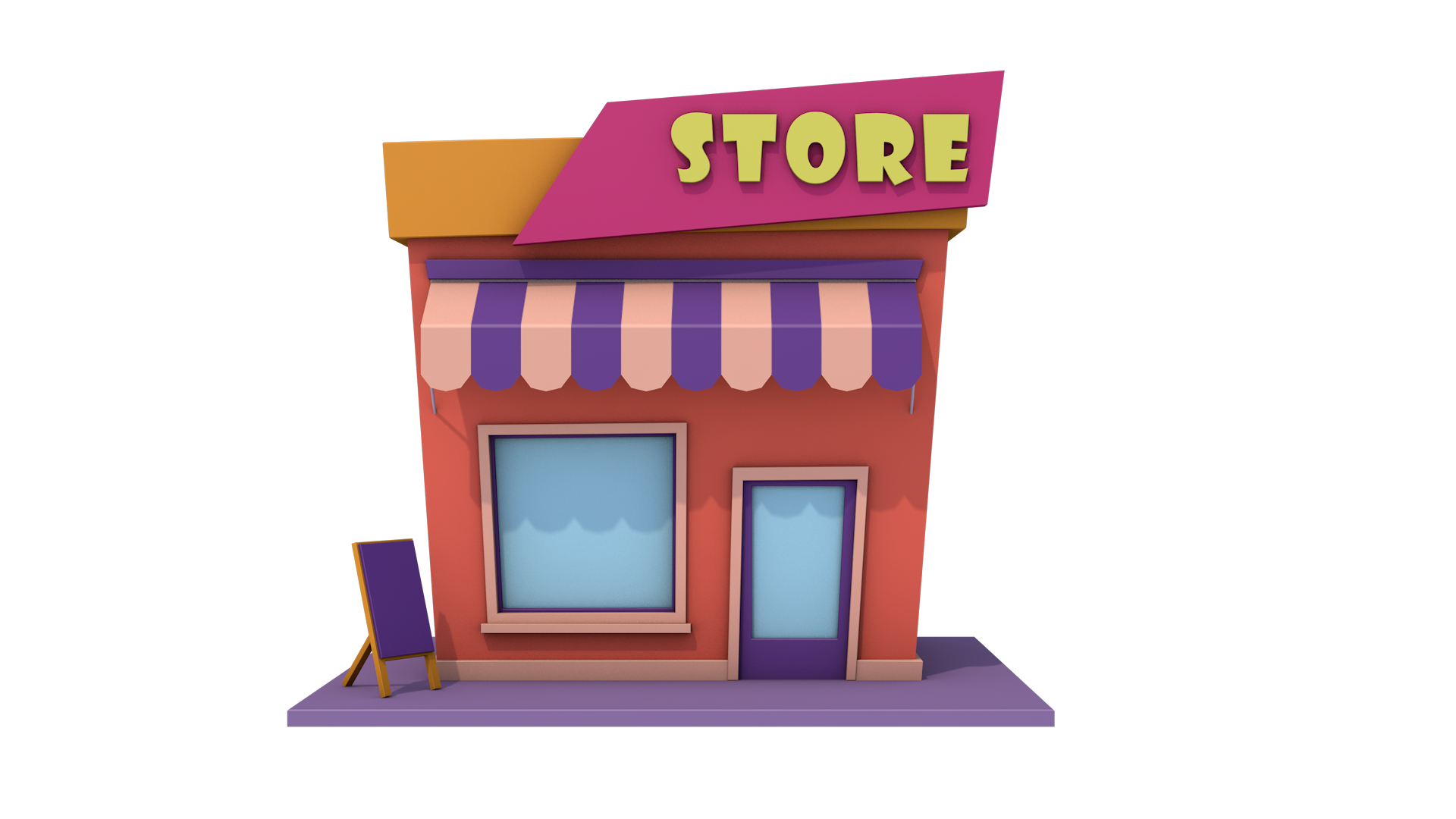 Cartoon Shop 3D - TurboSquid 1560369