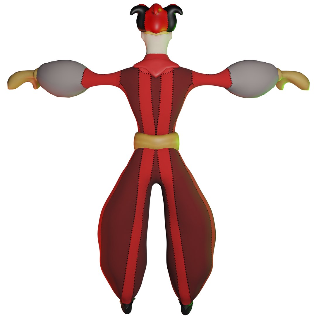 Jester -Clow - Mime -character 3D Model - TurboSquid 2297019
