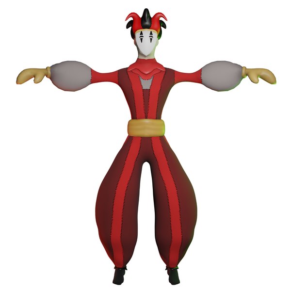 modelo 3d Bufón - Payaso - Mimo - Personaje - TurboSquid 2297019
