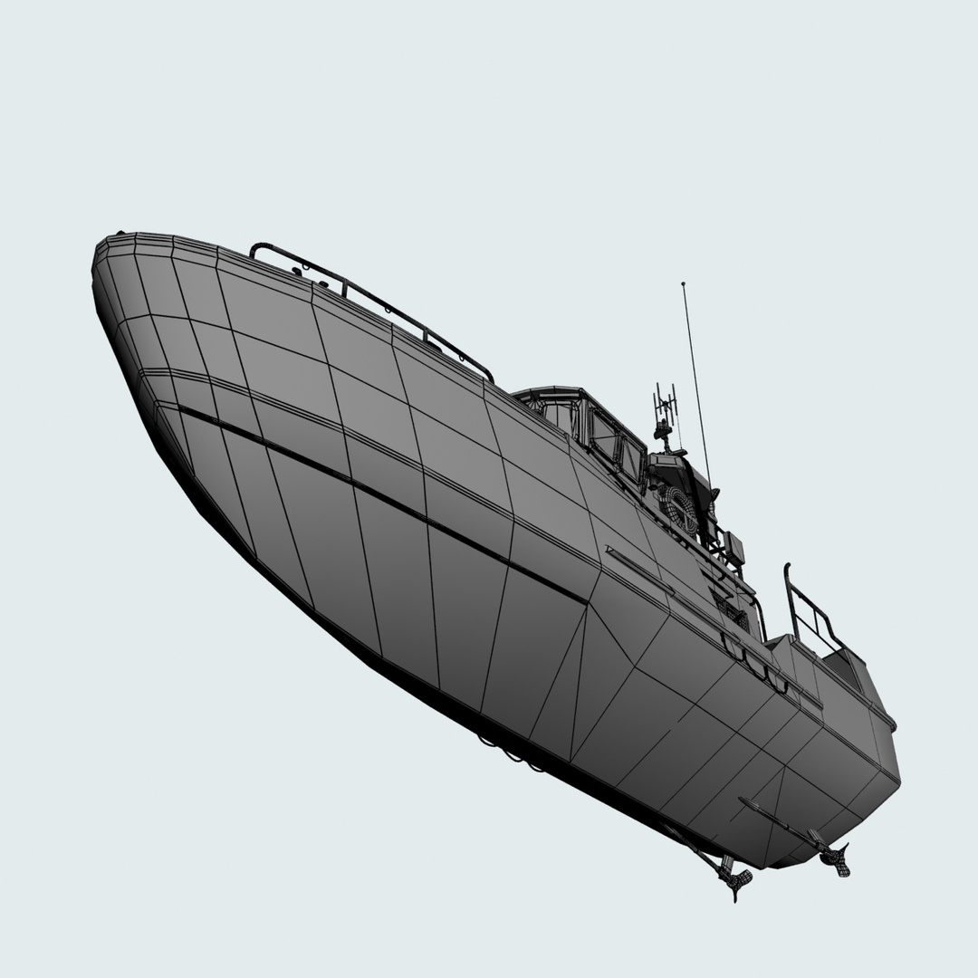 3d coast guard 47-foot motor model