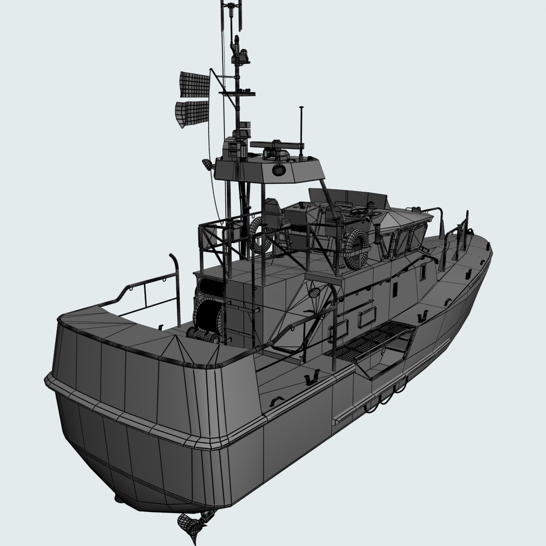 3d coast guard 47-foot motor model