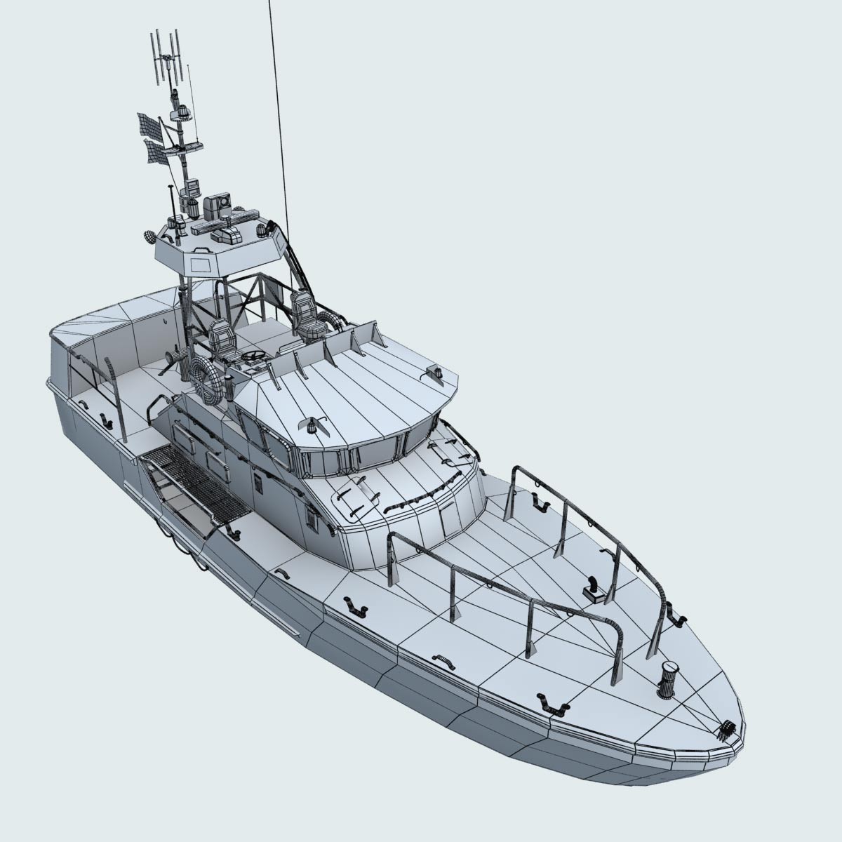 3d coast guard 47-foot motor model