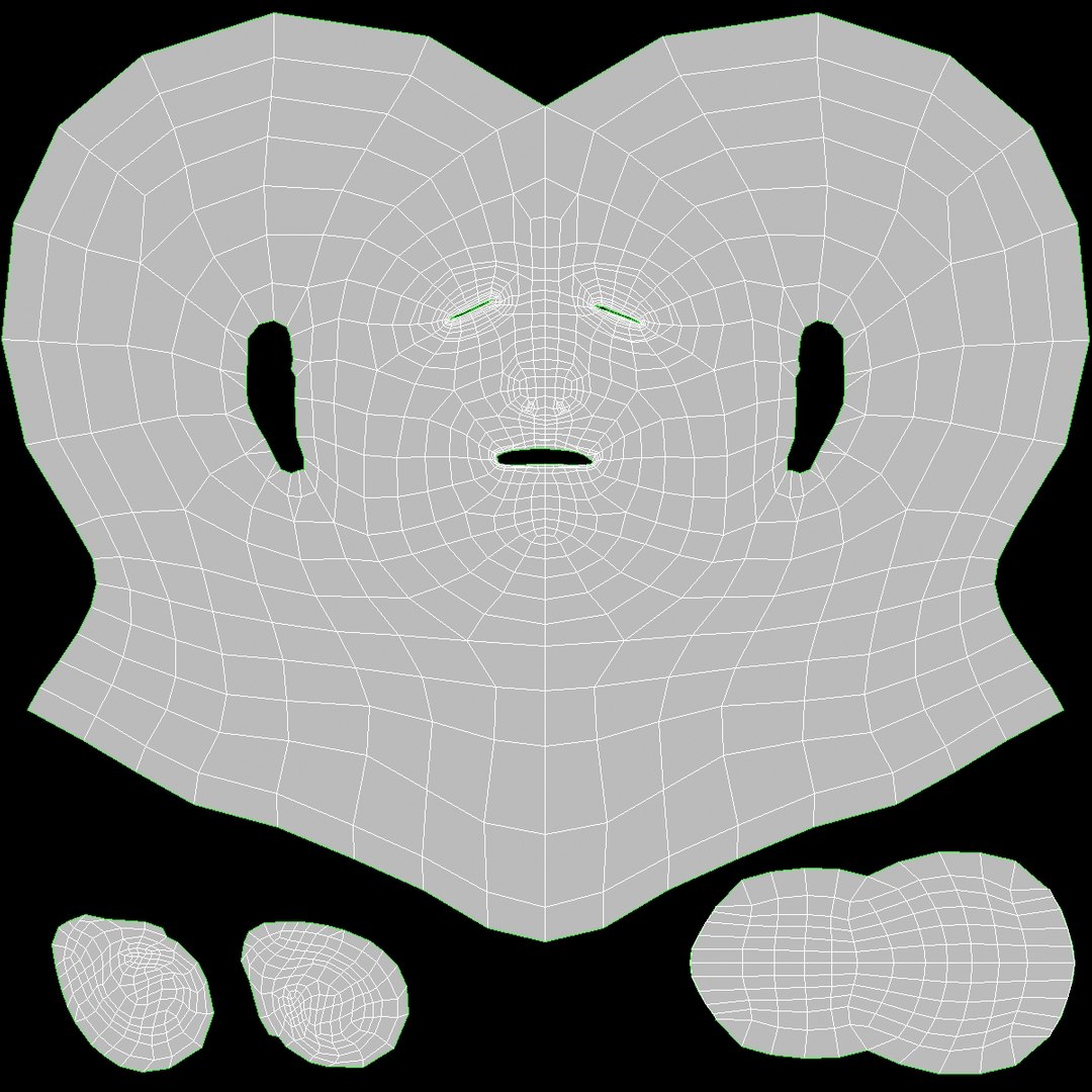 3d Head Base Mesh Model