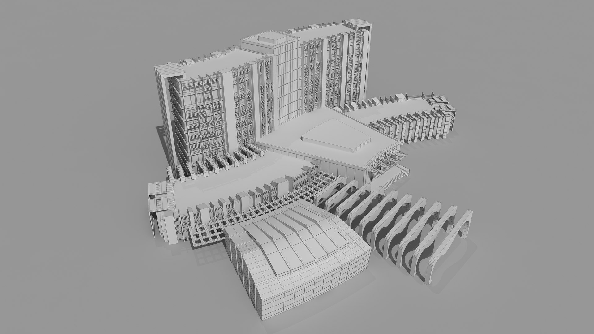 3D 0139 - Financial Center Building - TurboSquid 2236552