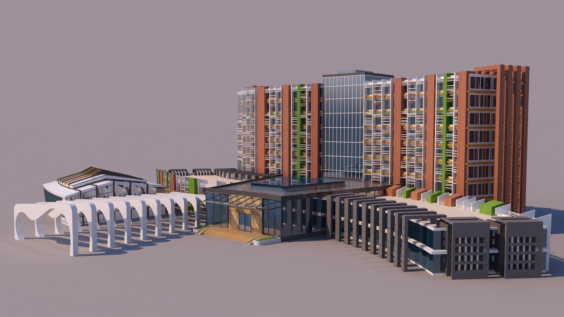 3D 0139 - Financial Center Building - TurboSquid 2236552