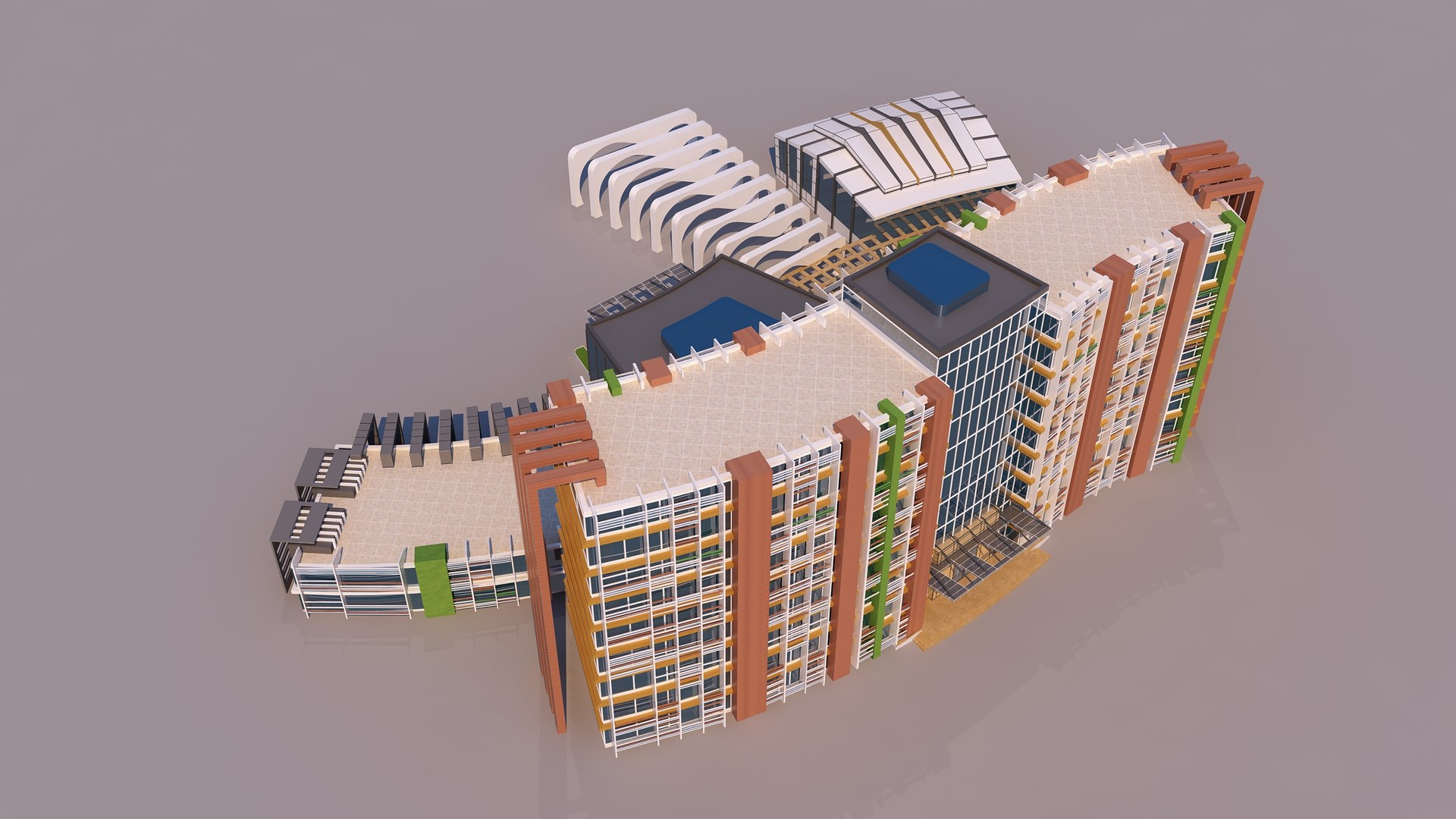 3D 0139 - Financial Center Building - TurboSquid 2236552