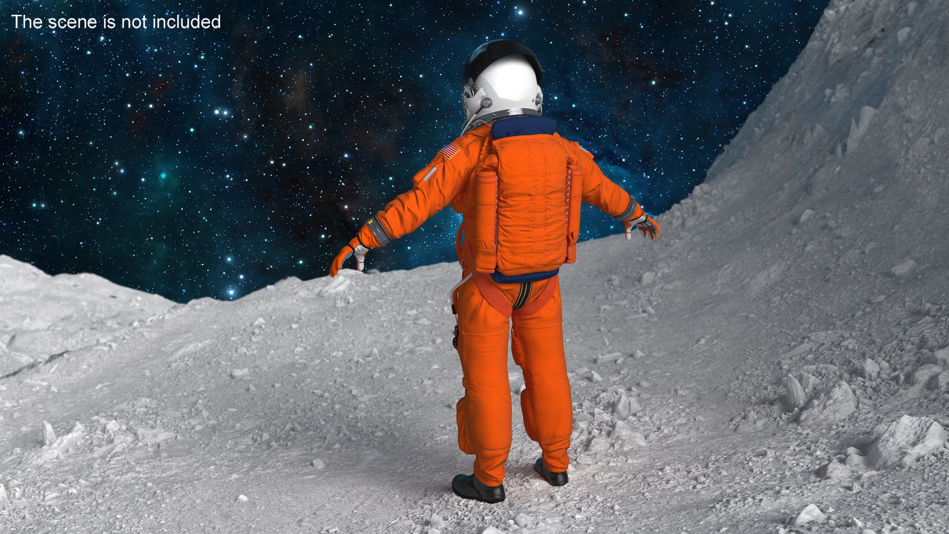 3D Detailed Astronaut Wearing Advanced Crew Escape Suit Fur ...