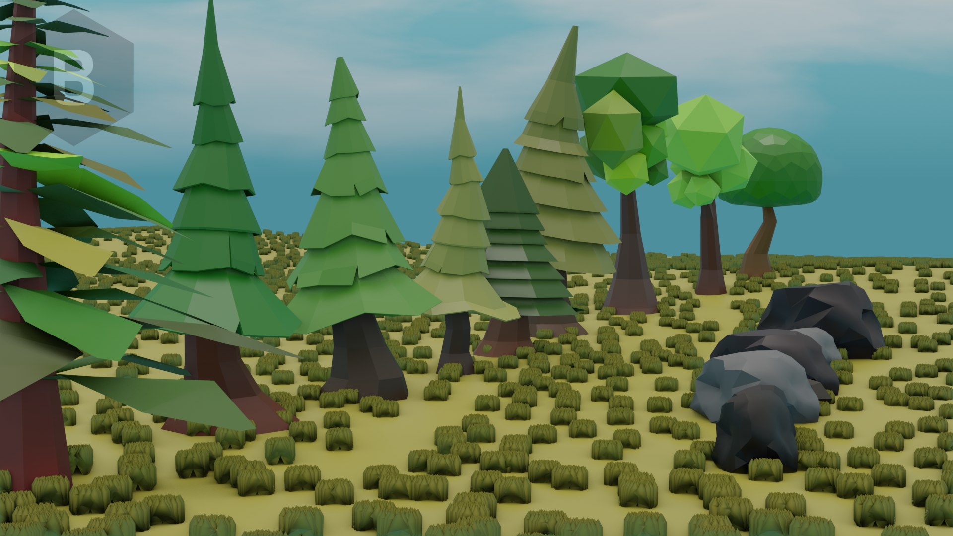 Low Poly Forest Assets Pack3D模型 - TurboSquid 1951754