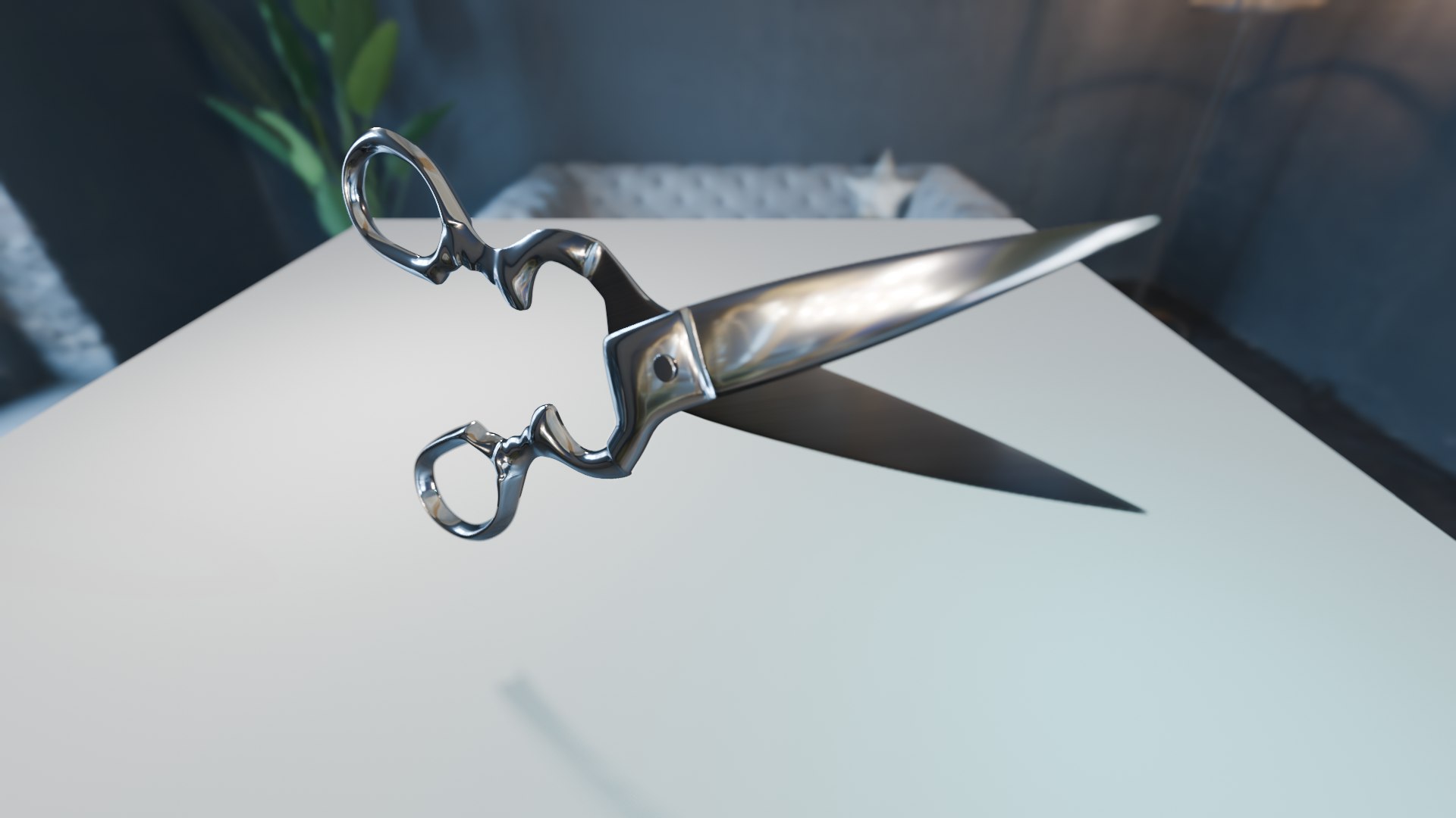 3D Kitchen Scissors Rigged Model - TurboSquid 2249593