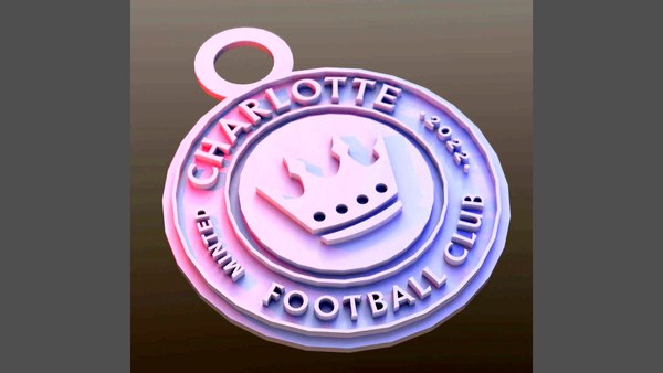 Charlotte FC Club 로고 키찬 인쇄 및 렌더링 가능 3D 모델 - TurboSquid 2226499