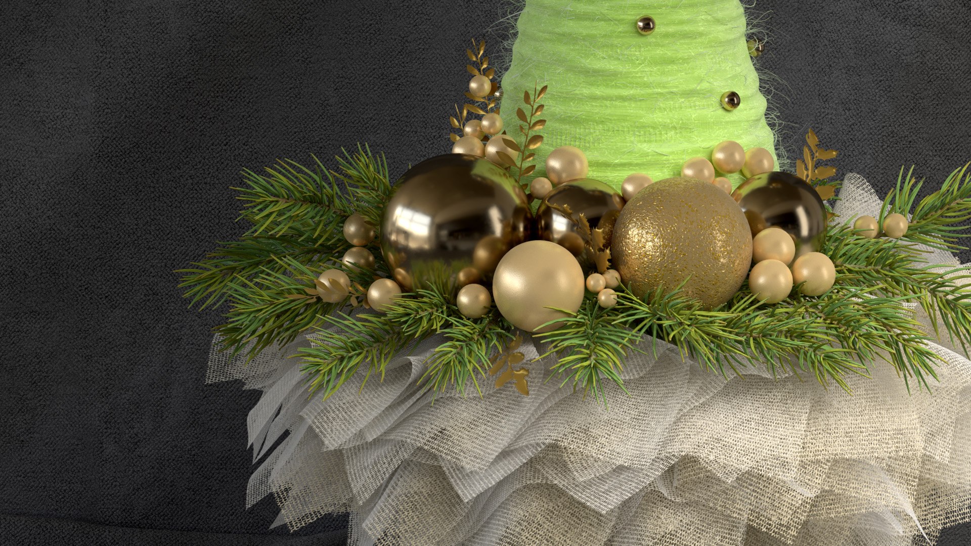 Christmas tree on legs 3D model - TurboSquid 2167620