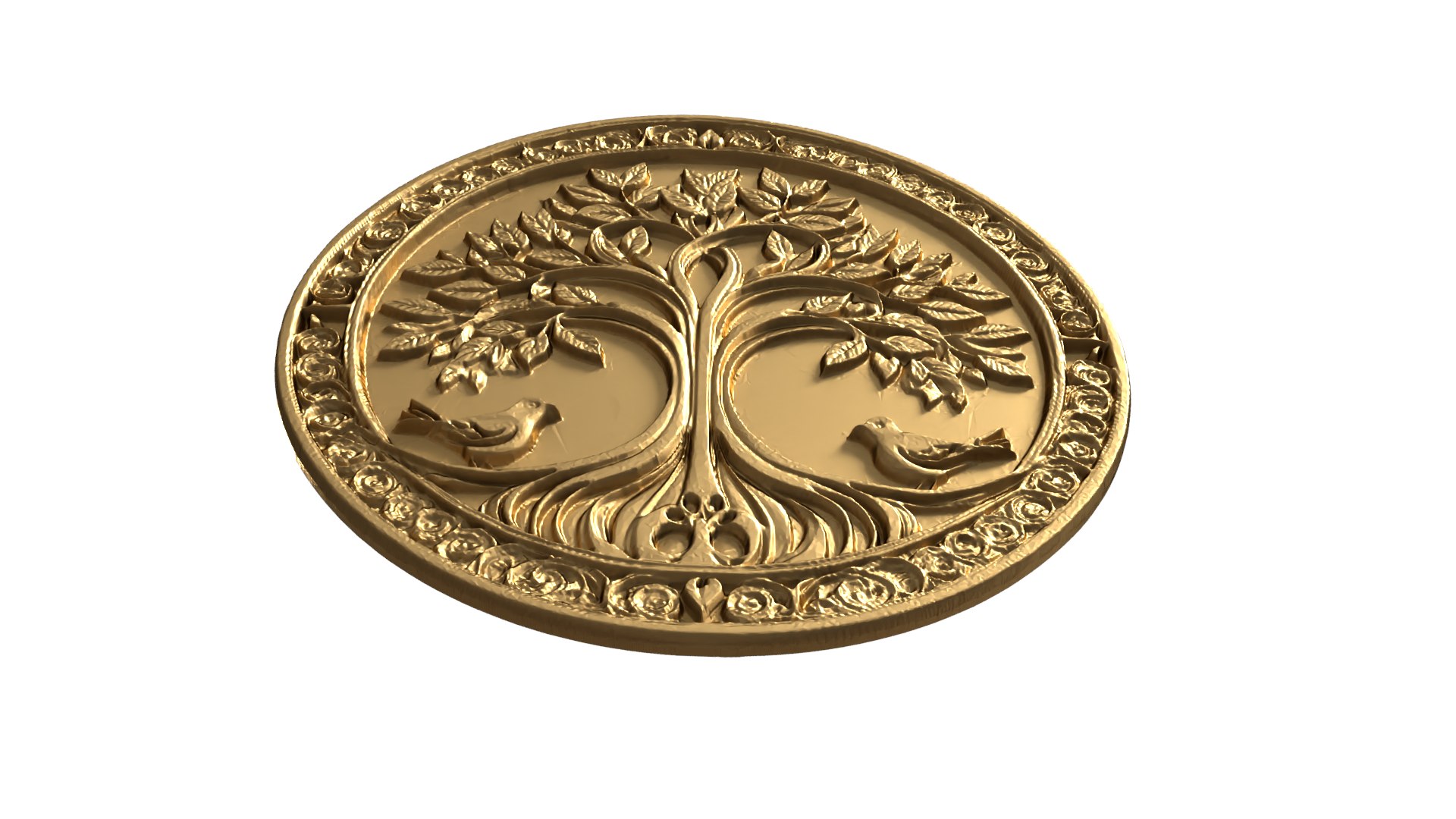 3D Decor Set Wall Panel Tree Relief CNC 11 - TurboSquid 2262460