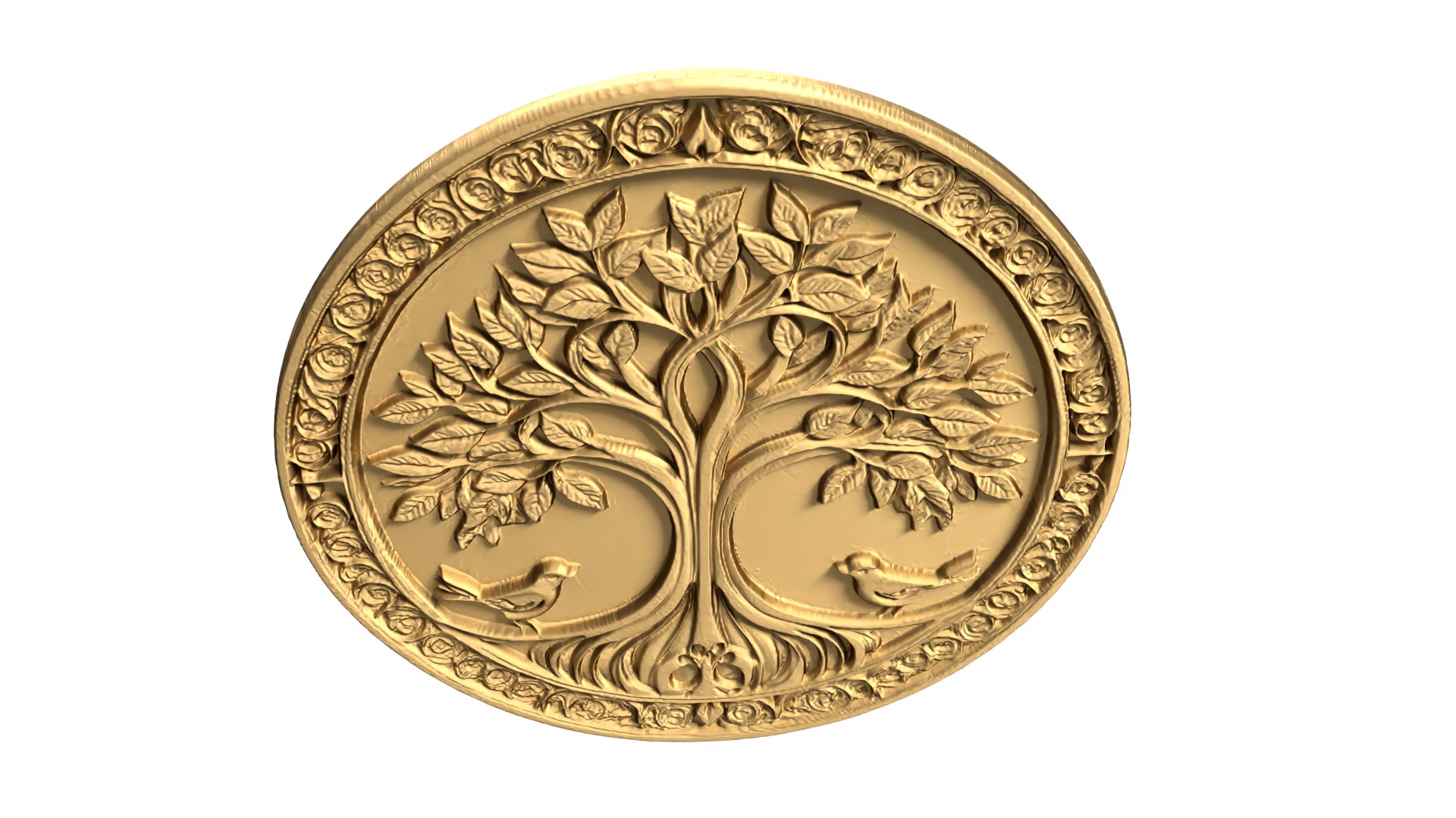 3D Decor Set Wall Panel Tree Relief CNC 11 - TurboSquid 2262460