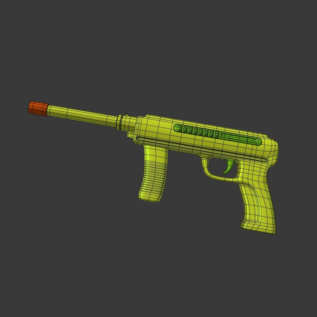 3d water gun model