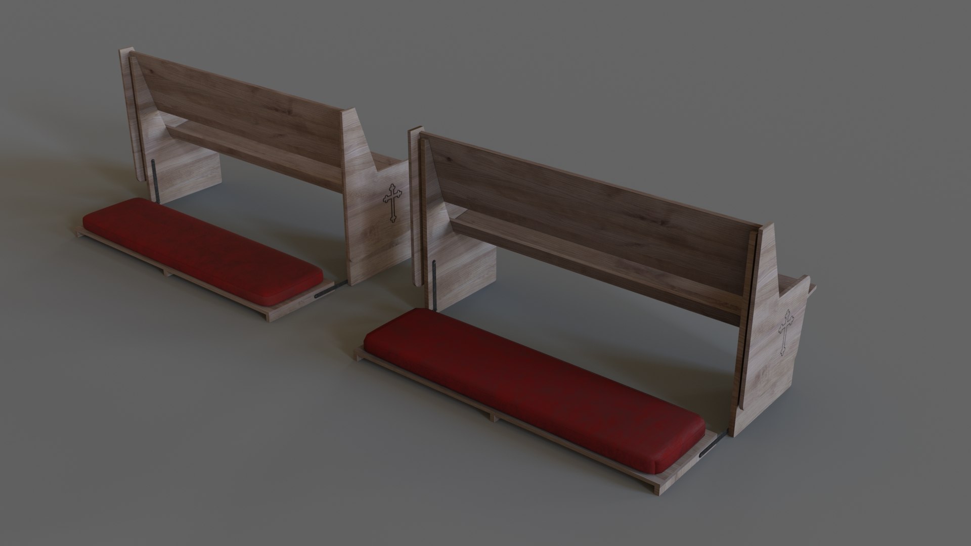 Church Bench 3D Model - TurboSquid 1674535