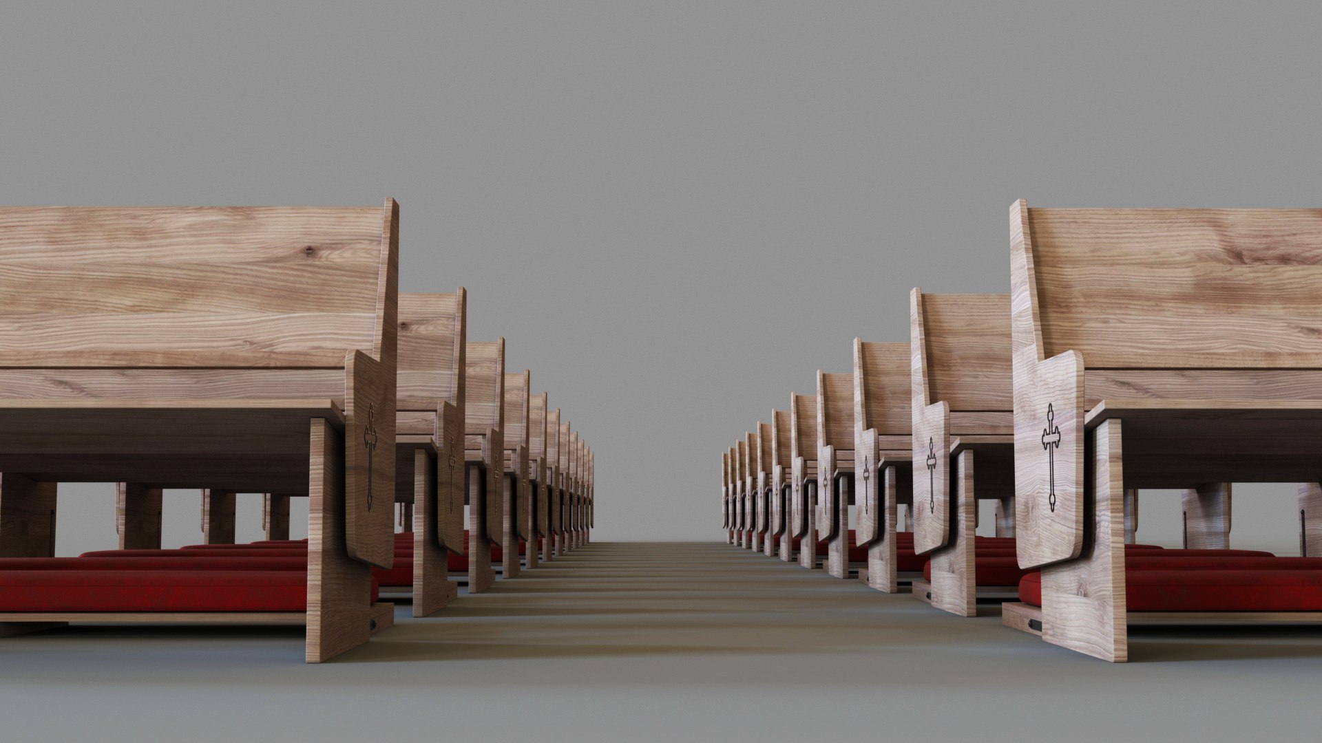 Church Bench 3D Model - TurboSquid 1674535