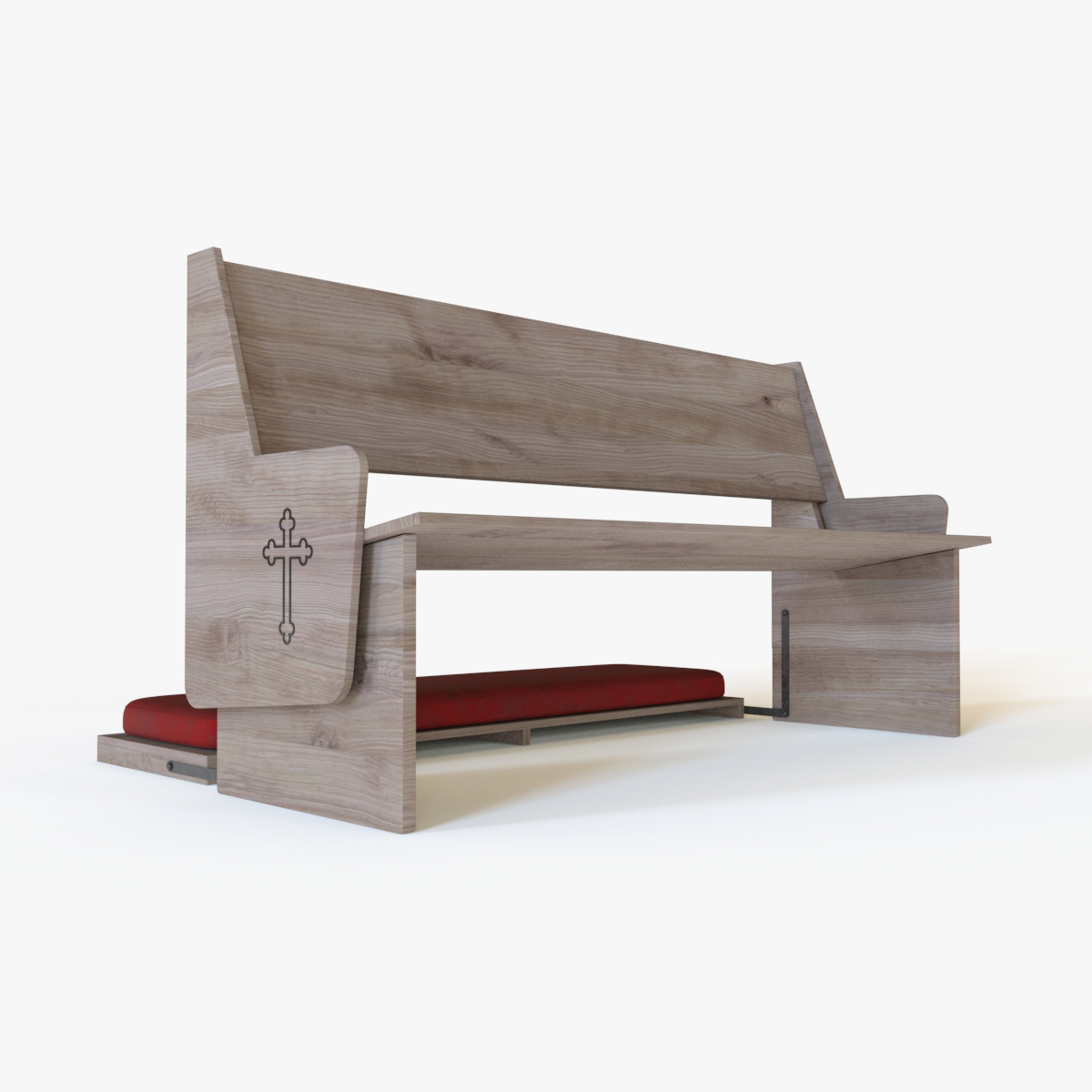 Church bench 3D model - TurboSquid 1674535