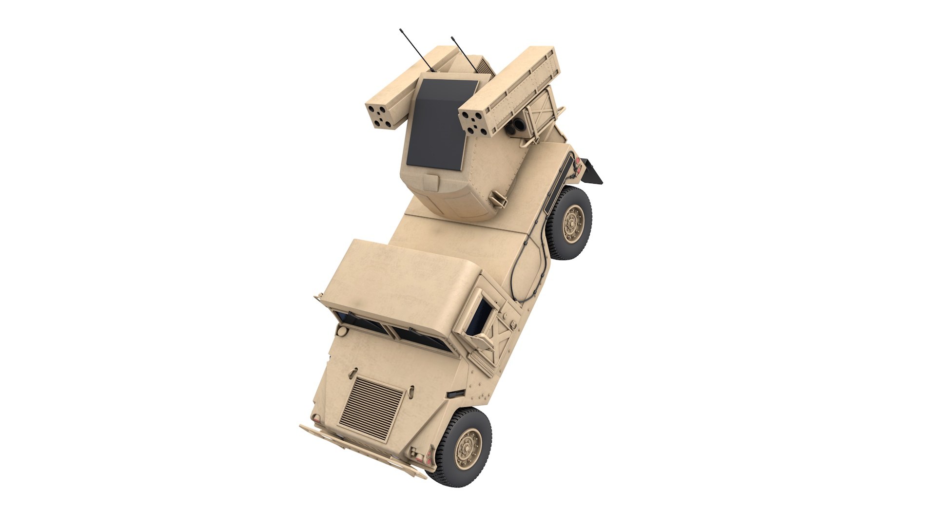 3D Humvee Military M1097 Avenger Model - TurboSquid 2419989