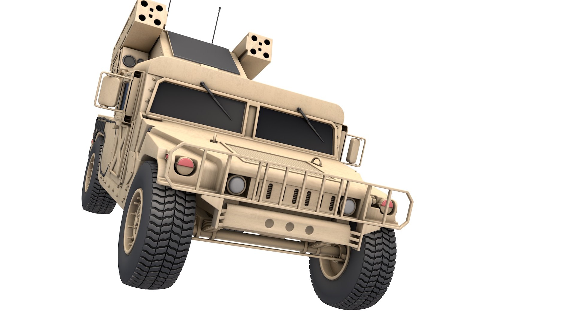 3D Humvee Military M1097 Avenger Model - TurboSquid 2419989