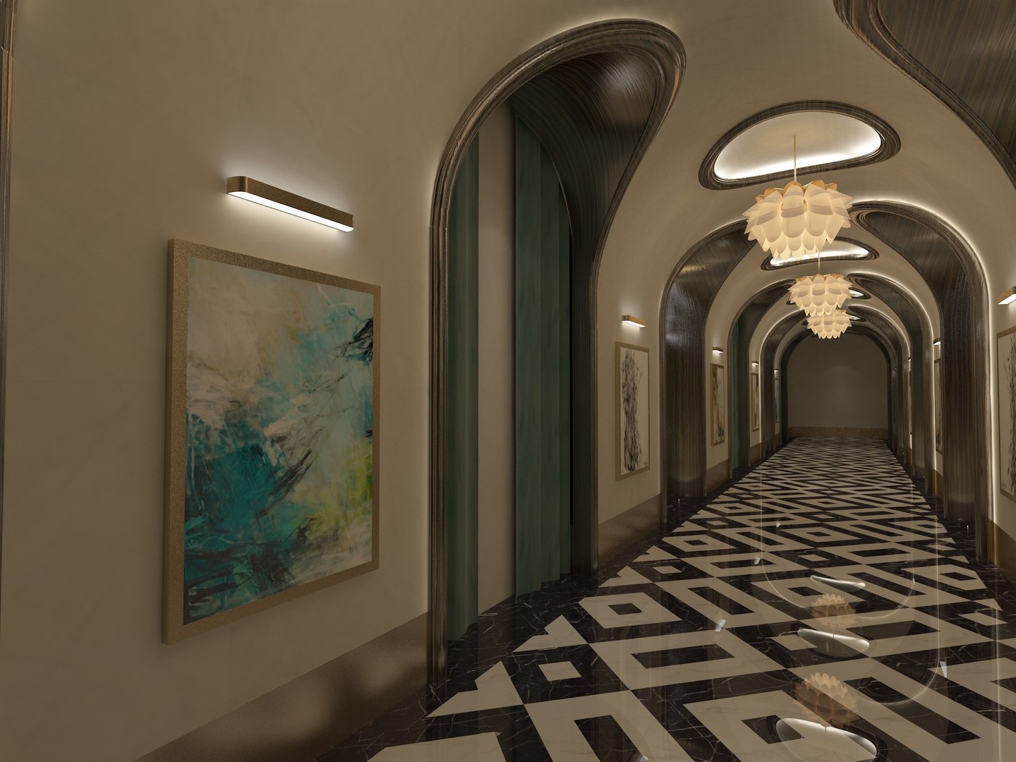 Corridor Model - TurboSquid 1948274