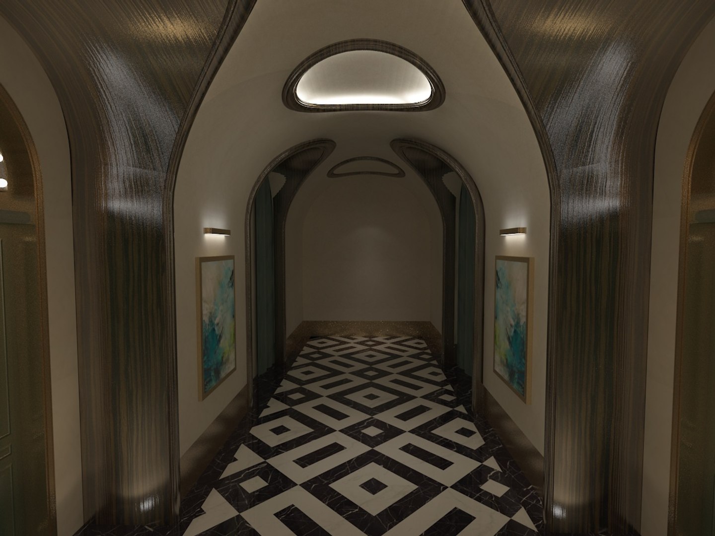 Corridor Model - TurboSquid 1948274